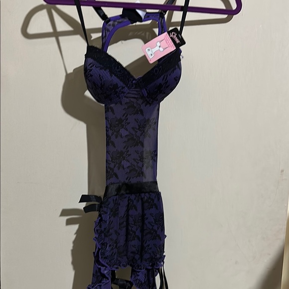 Spree | Intimates & Sleepwear | Elegant Purple Lace Lingerie Set | Poshmark